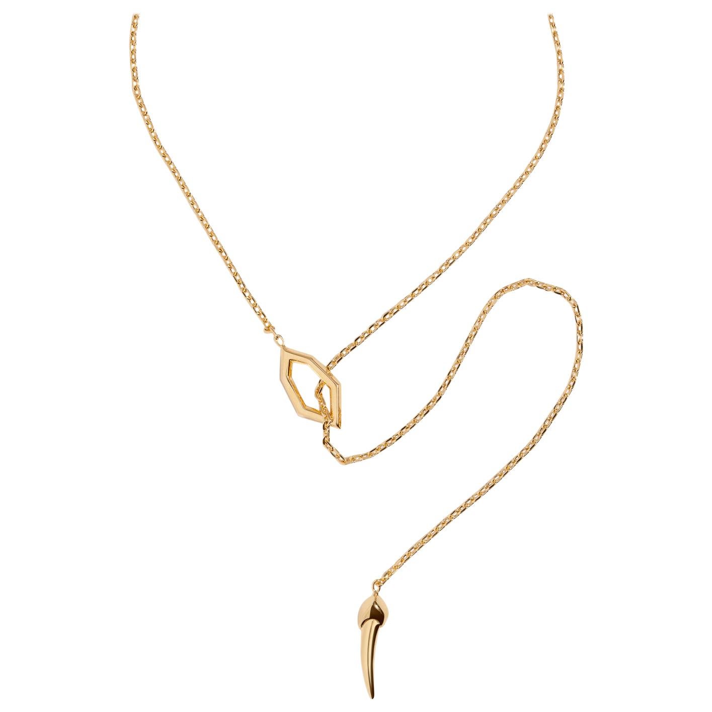 Angie Marei Damian Horn Cufflinks in 18 Karat Yellow Gold For Sale at ...