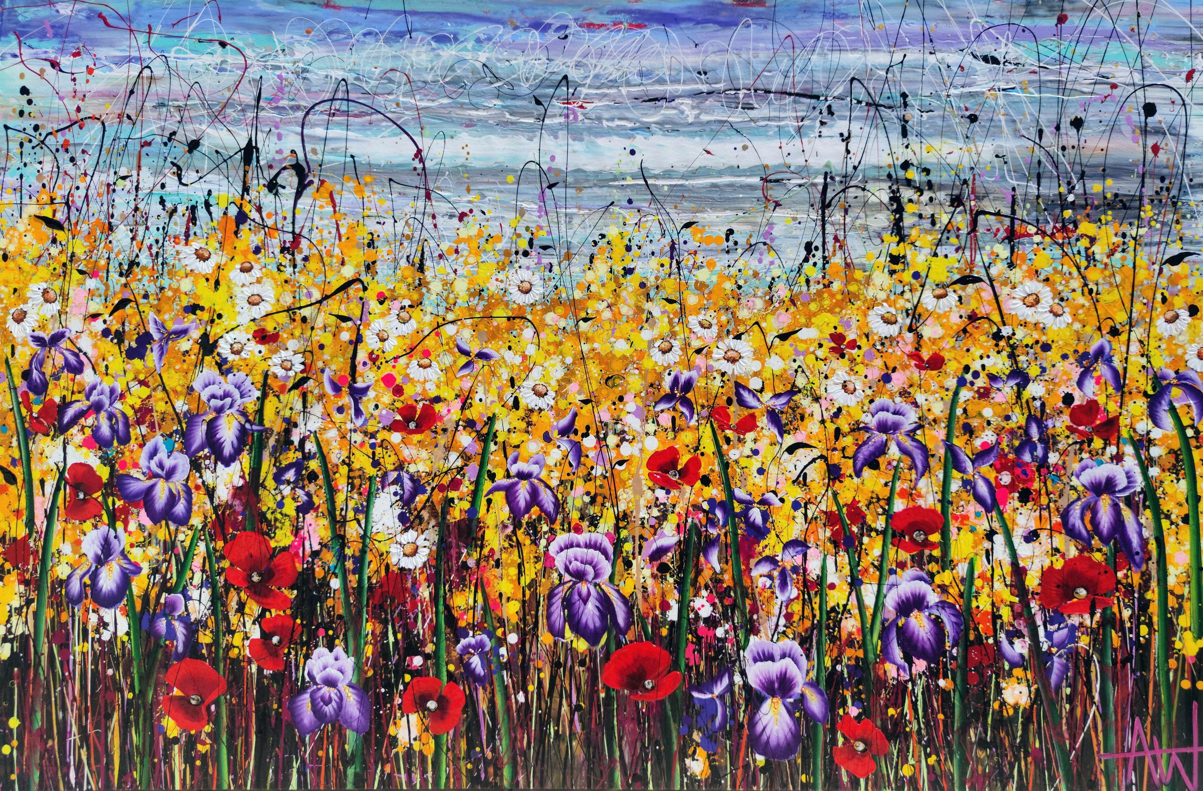 Angie Wright - Hunky Dory, Painting, Oil on Canvas For Sale at 1stDibs