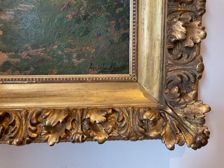 Angiola Meucci - Dramatic Italian Landscape oil painting - listed ...