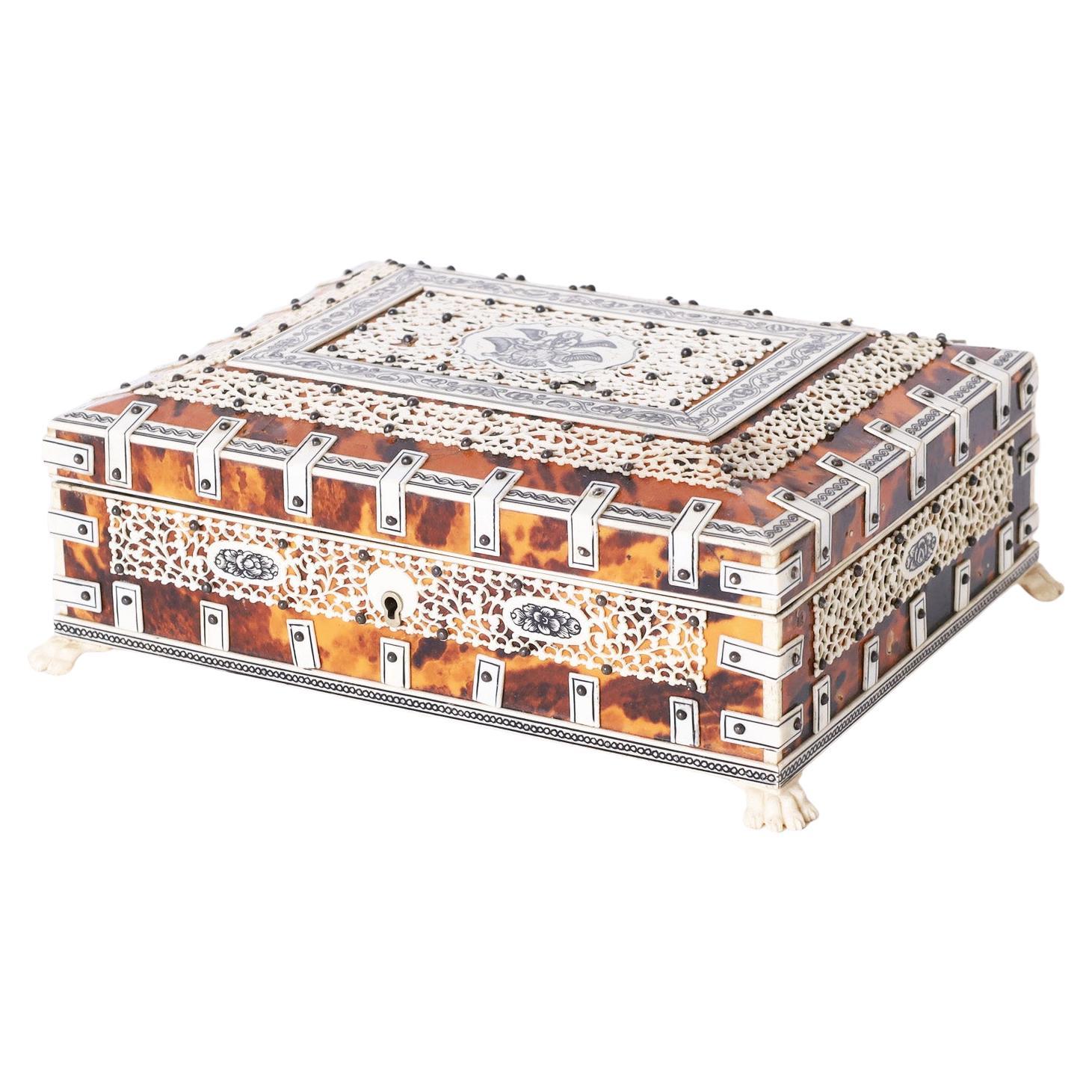 Tortoise Shell Boxes - 51 For Sale at 1stDibs | antique tortoise shell ...