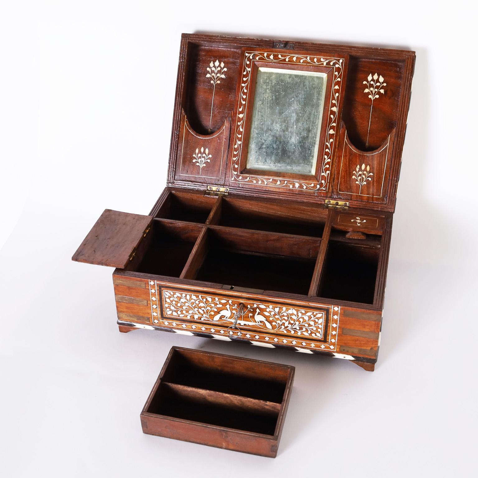 Anglo Indian Campaign Style Lidded Box For Sale at 1stDibs