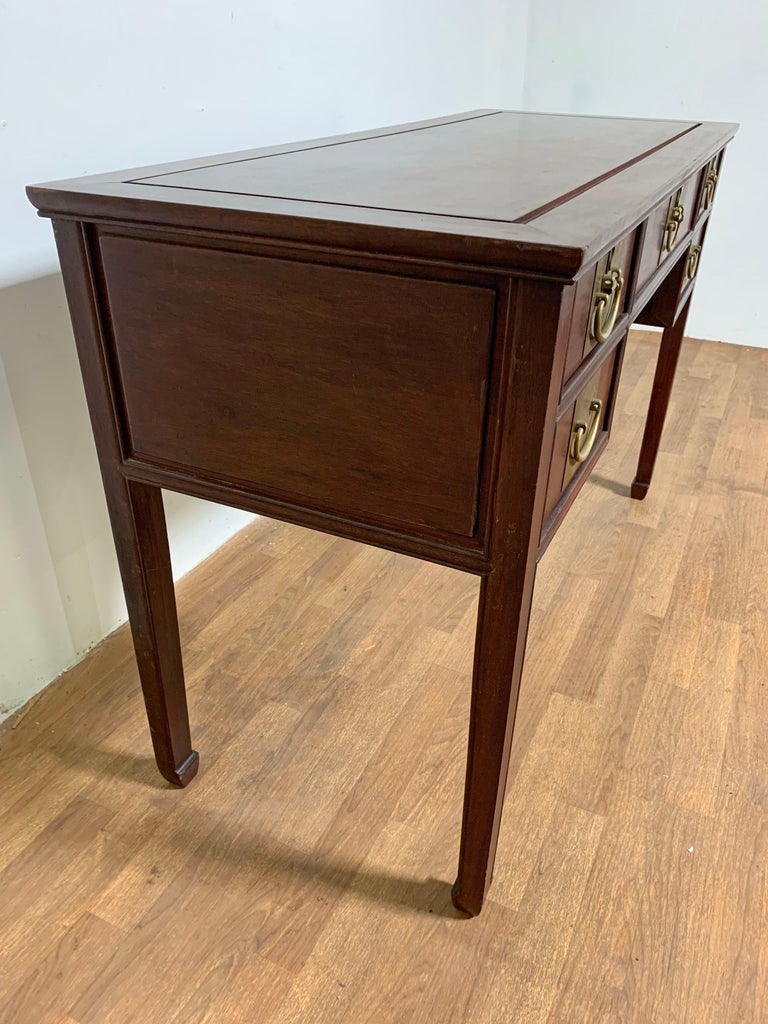 Anglo-Indian Colonial Plantation Desk in Teak For Sale at 1stDibs