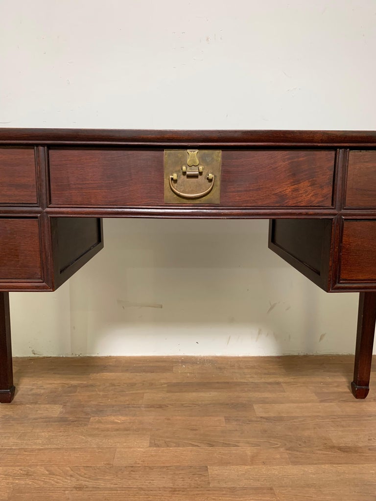 Anglo-Indian Colonial Plantation Desk in Teak For Sale at 1stDibs