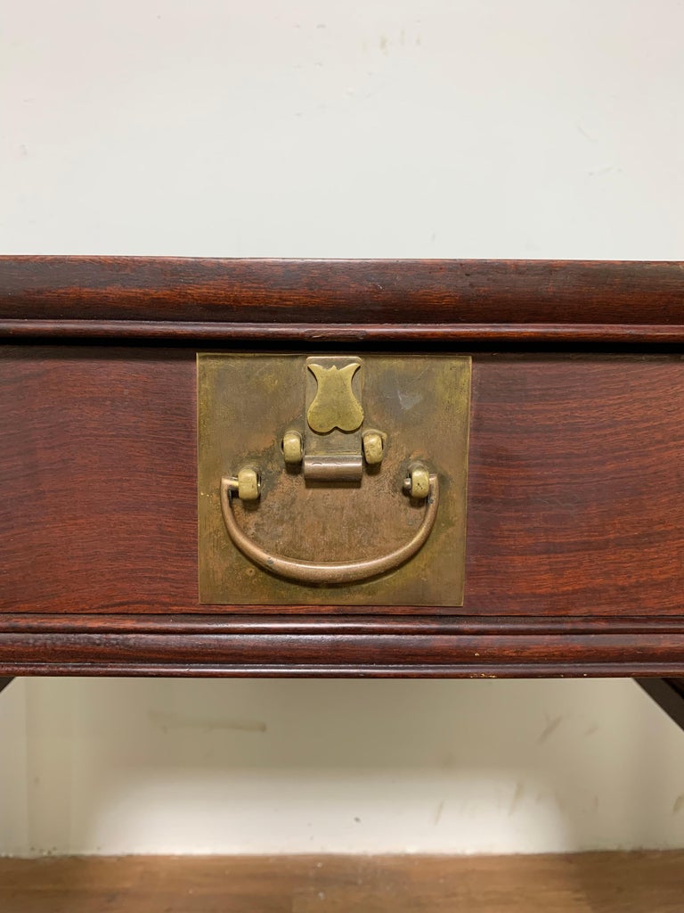 Anglo-Indian Colonial Plantation Desk in Teak For Sale at 1stDibs