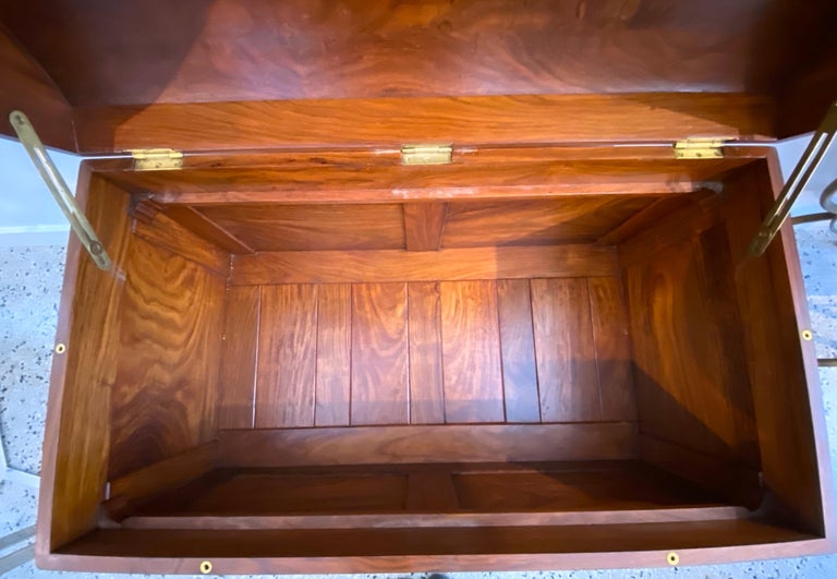 Anglo-Indian Domed Camel-Back Trunk in Teak Wood For Sale at 1stDibs ...