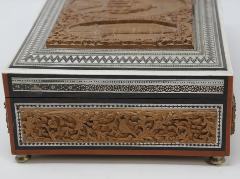 Anglo-Indian Footed Box with Lidded Compartments, 19th Century For Sale ...