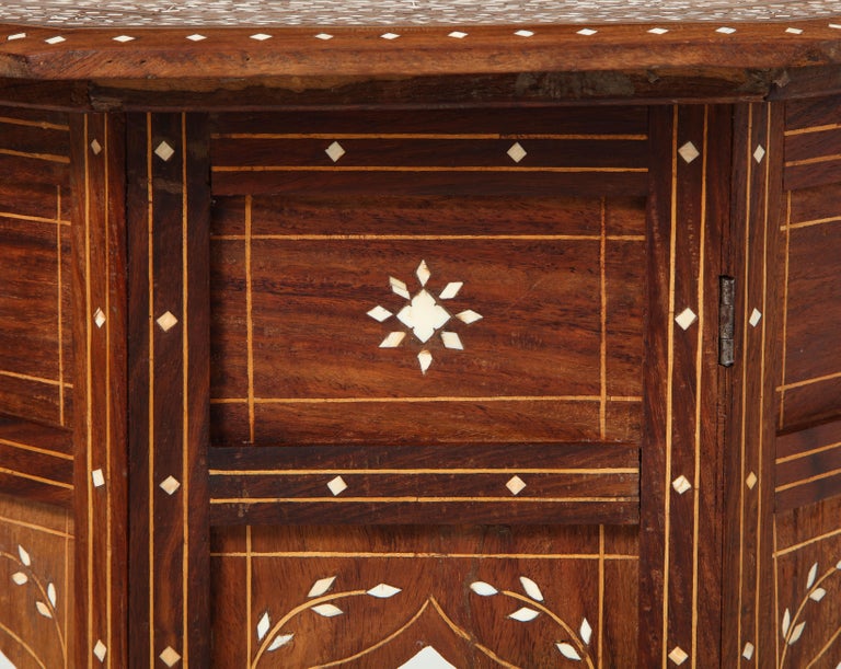 Anglo-Indian Inlaid Octagonal Folding Tea Table at 1stDibs
