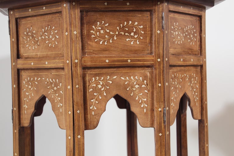 Anglo-Indian Octagonal Mughal Moorish Chess Game Table with Inlay India ...