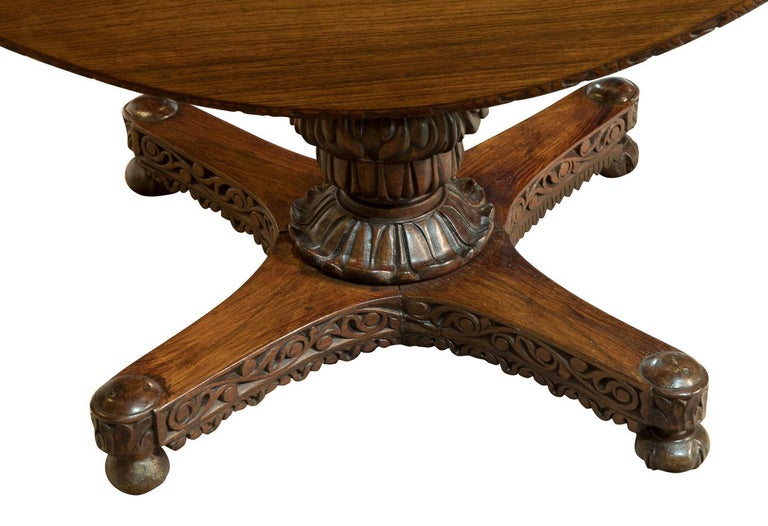 Anglo Indian Padauk Wood Centre Table, circa 1880 For Sale at 1stDibs