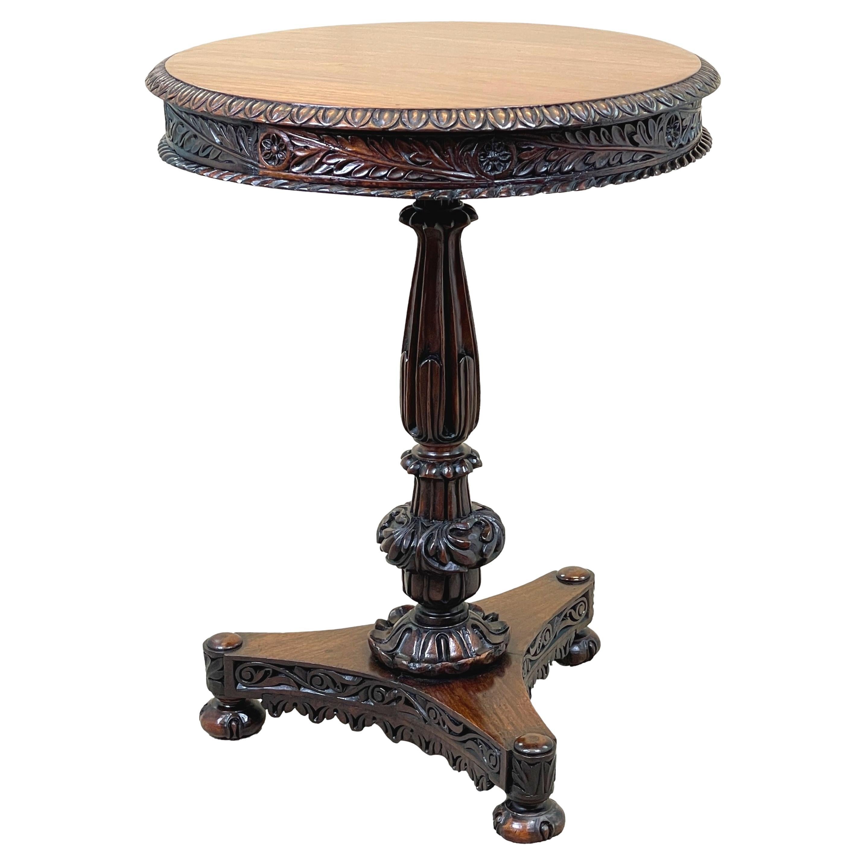 Anglo-Indian Travel Table / Tabouret at 1stDibs