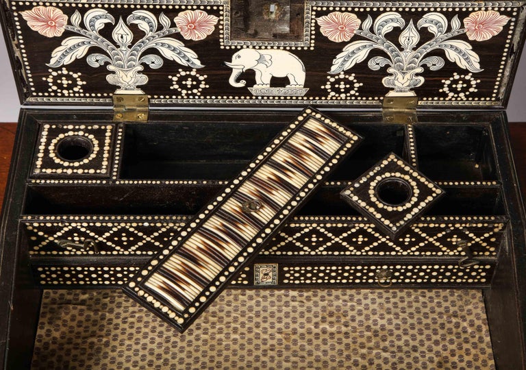 Anglo Indian Quill Writing Slope at 1stDibs