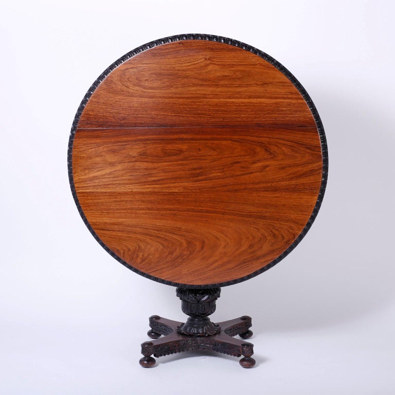 Anglo Indian Round Dining Table at 1stDibs