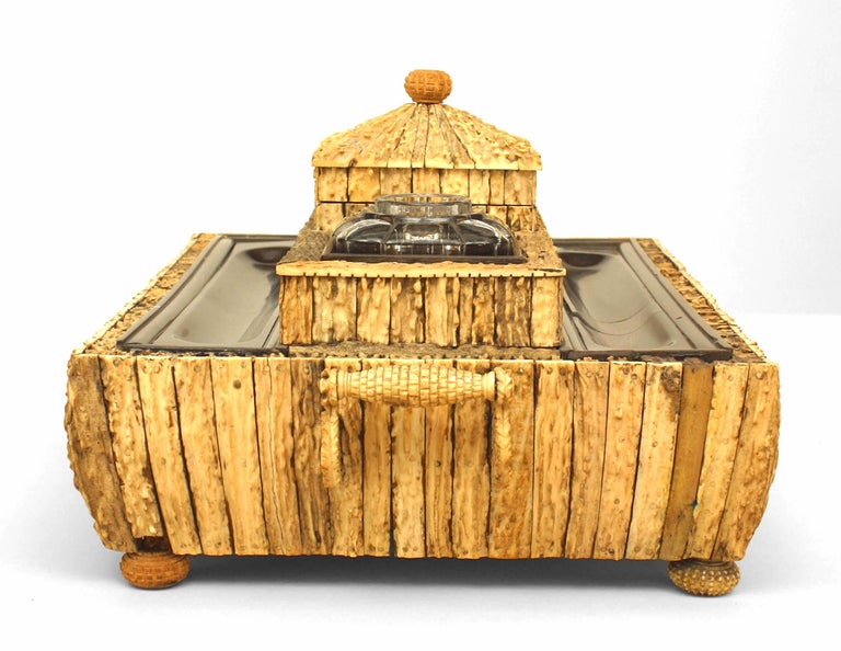 Anglo Indian Sandalwood and Horn Writing Box For Sale at 1stDibs