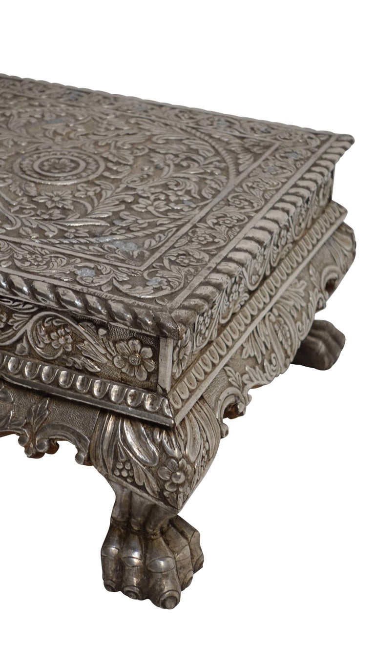 Anglo-Indian Silver Clad Bajot Ceremonial Low Table, India, circa 1925 ...