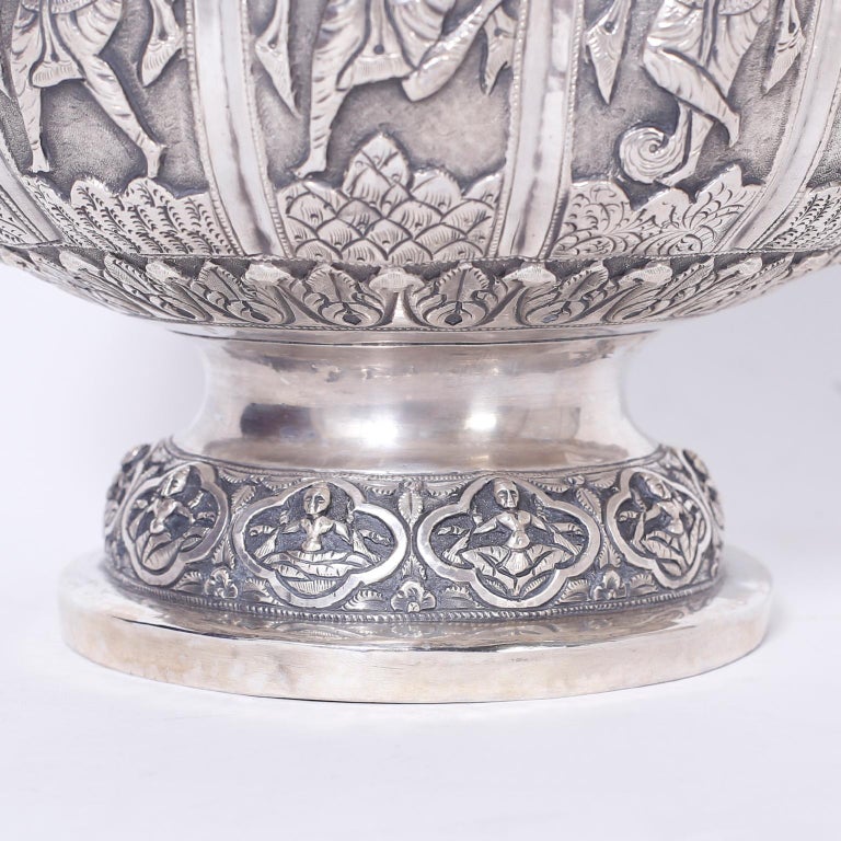 Anglo Indian Silver Fruit Bowl at 1stDibs | indian fruit bowl, silver ...