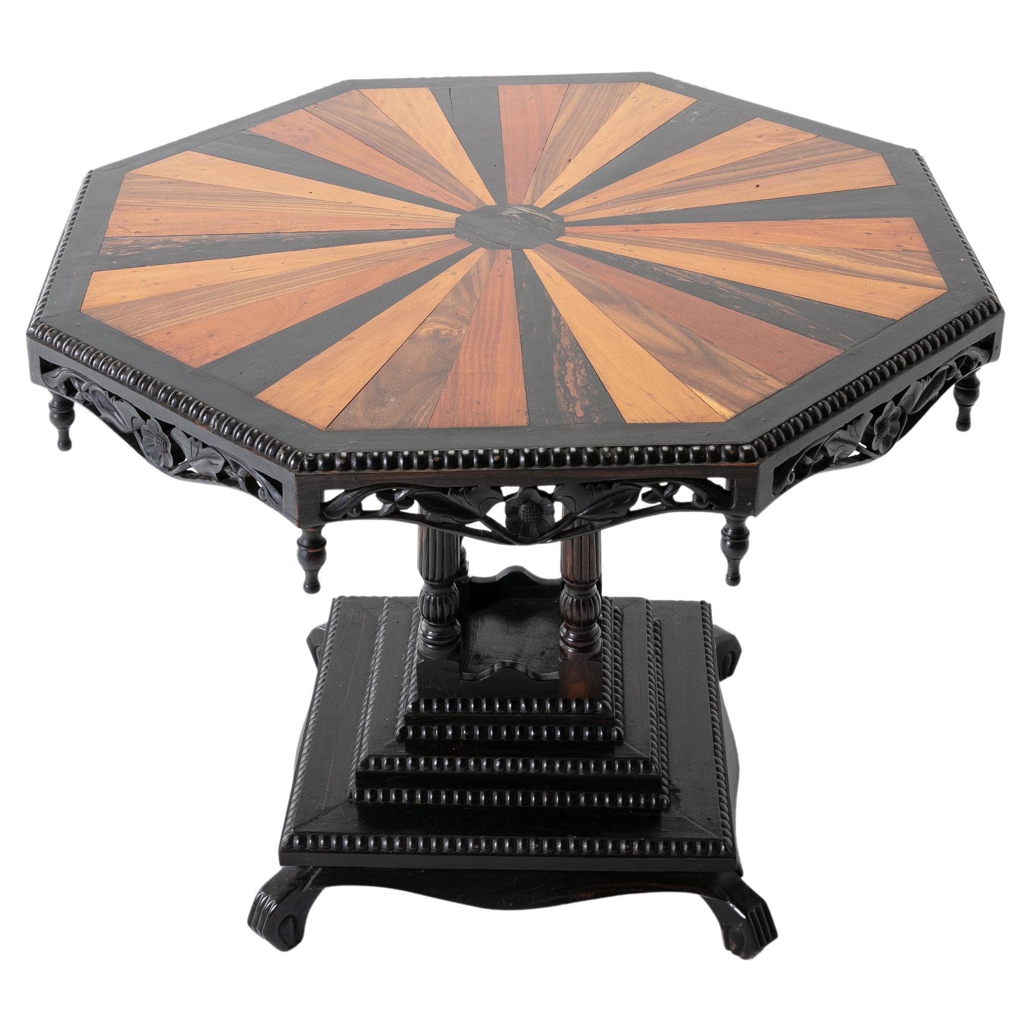 Anglo Indian Specimen Wood Table, Circa 1900 For Sale at 1stDibs