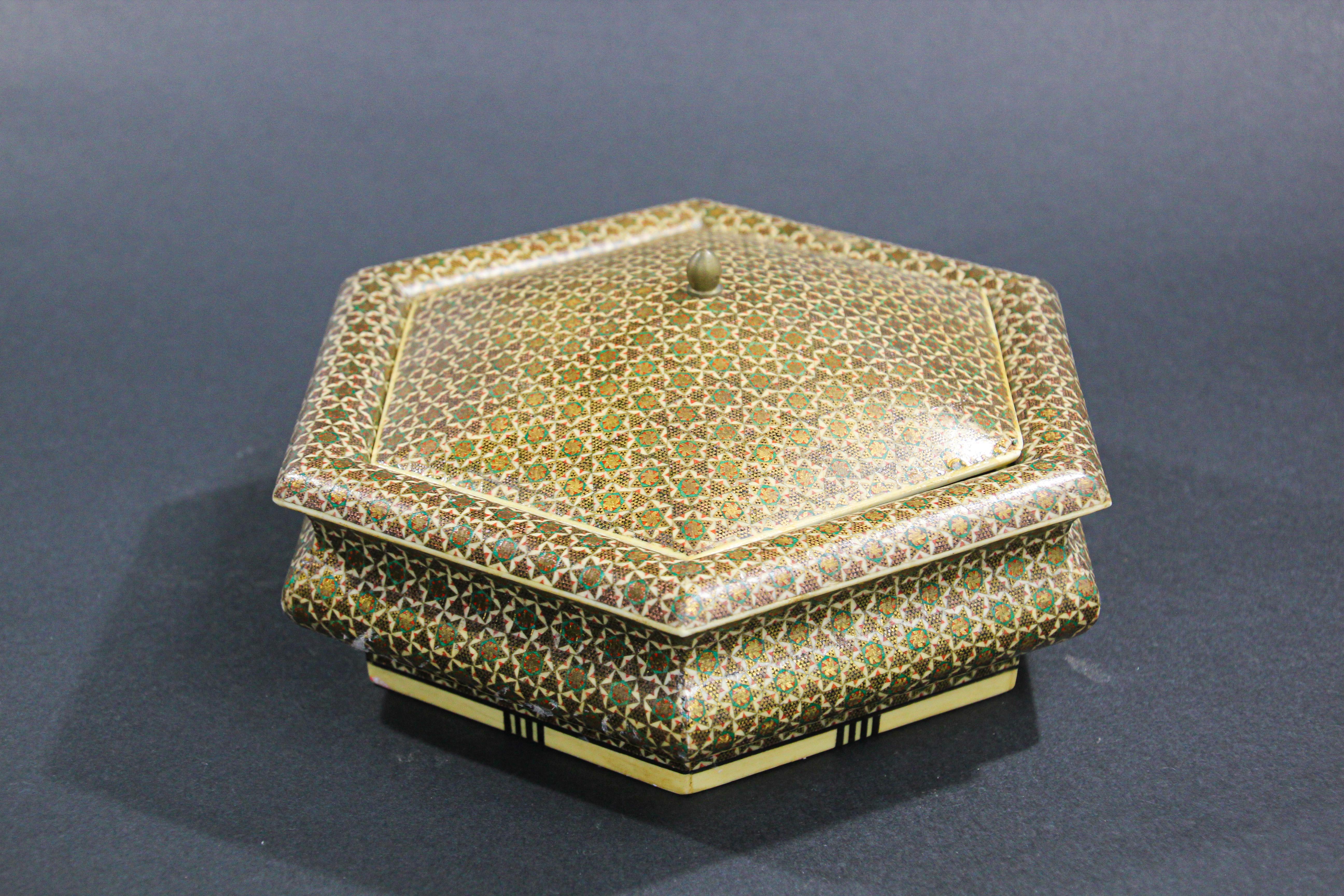 Anglo Indian Vintage Micro Mosaic Inlaid Sadeli Box at 1stDibs