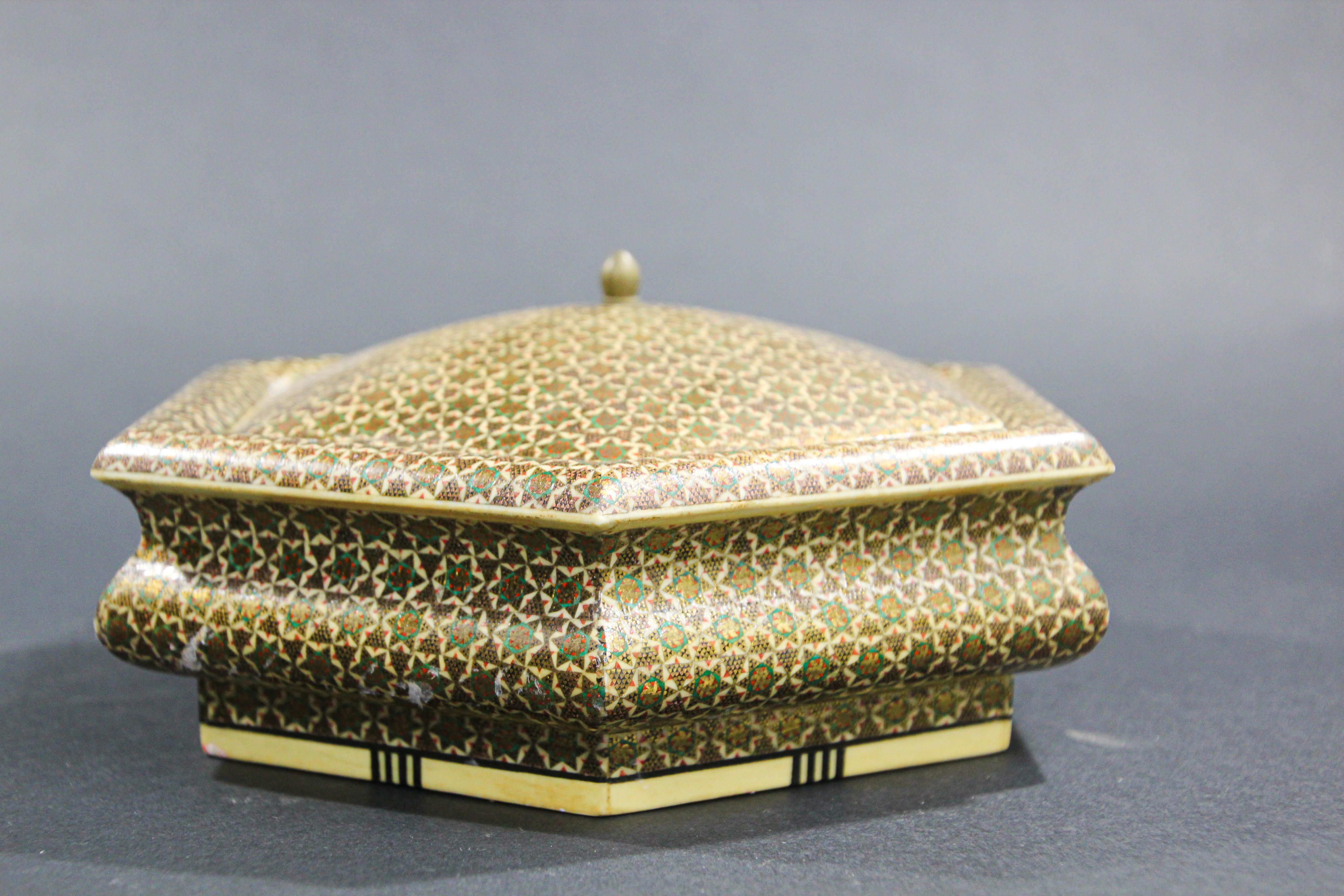Anglo Indian Vintage Micro Mosaic Inlaid Sadeli Box at 1stDibs