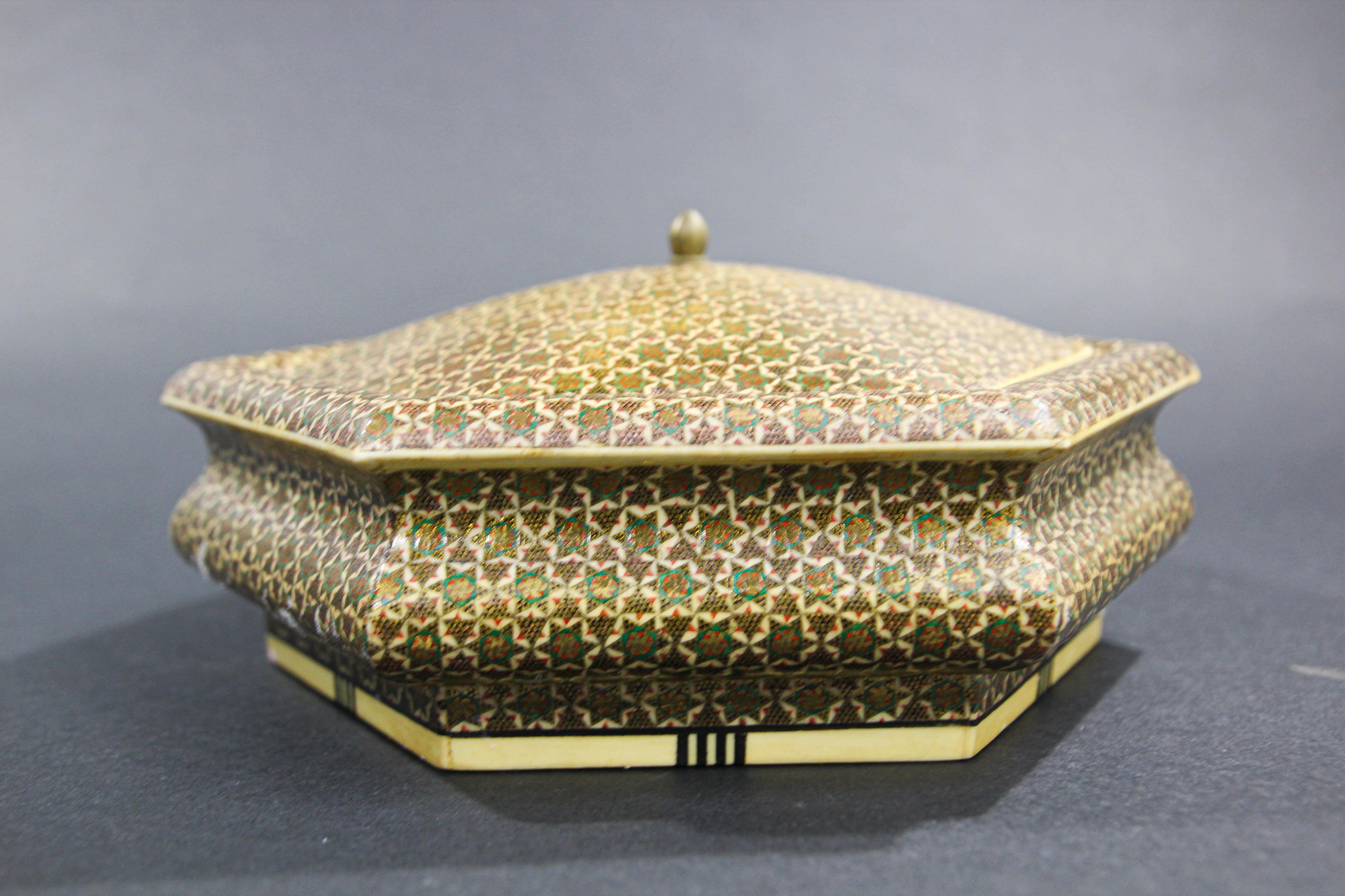 Anglo Indian Vintage Micro Mosaic Inlaid Sadeli Box at 1stDibs