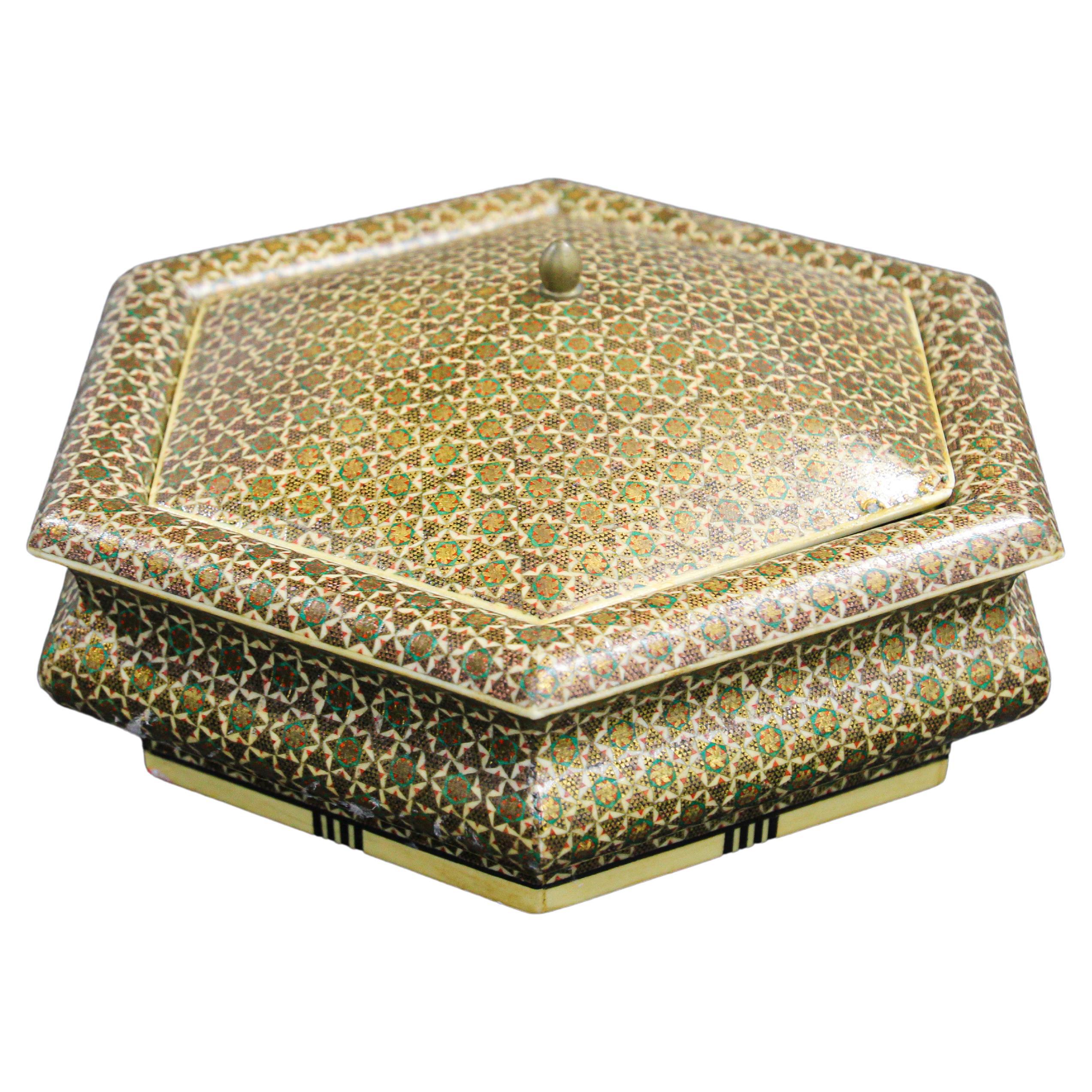 Anglo Indian Vintage Micro Mosaic Inlaid Sadeli Box at 1stDibs