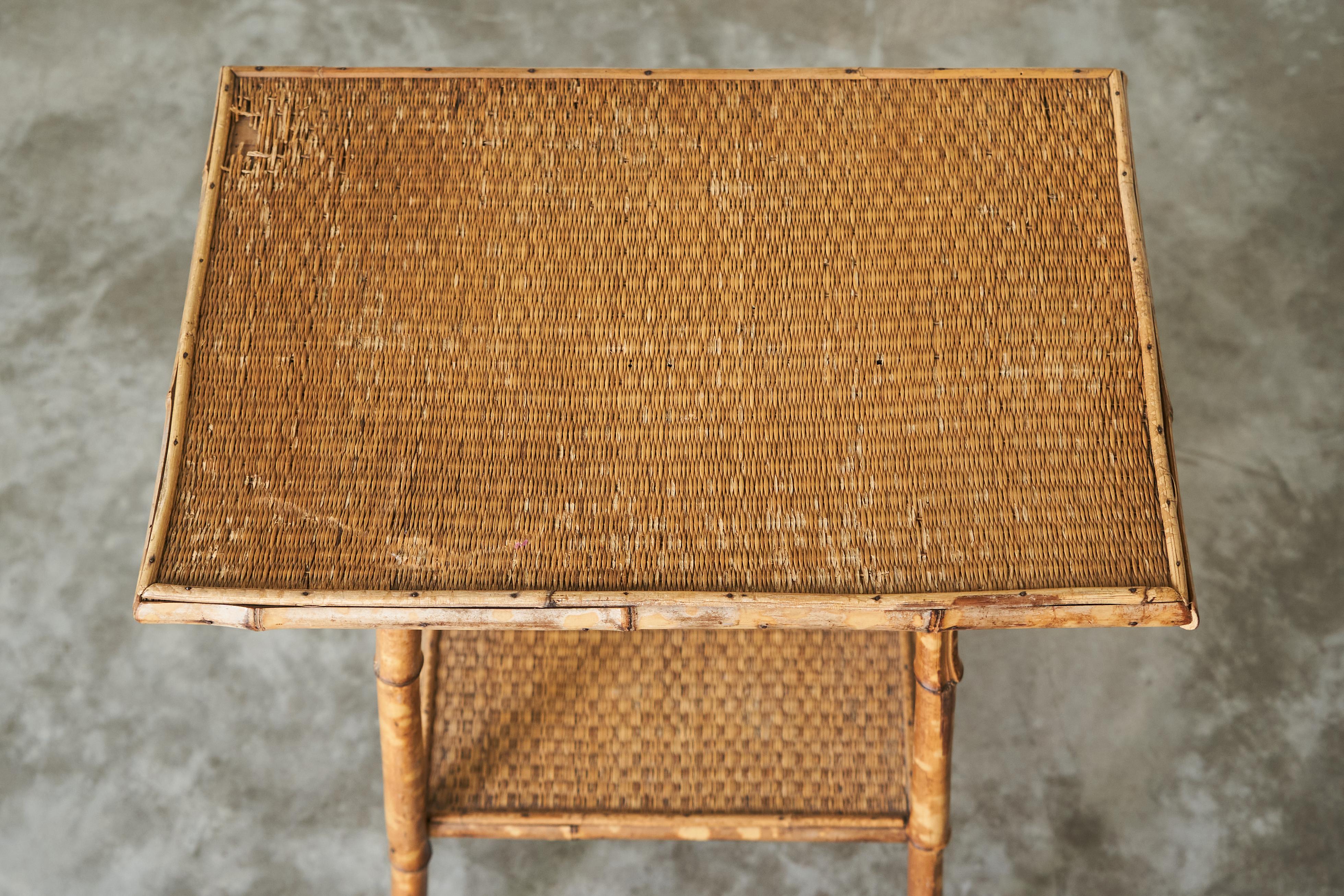 Anglo Japanese Aesthetic Movement Tortoiseshell Bamboo Side Table 19th ...