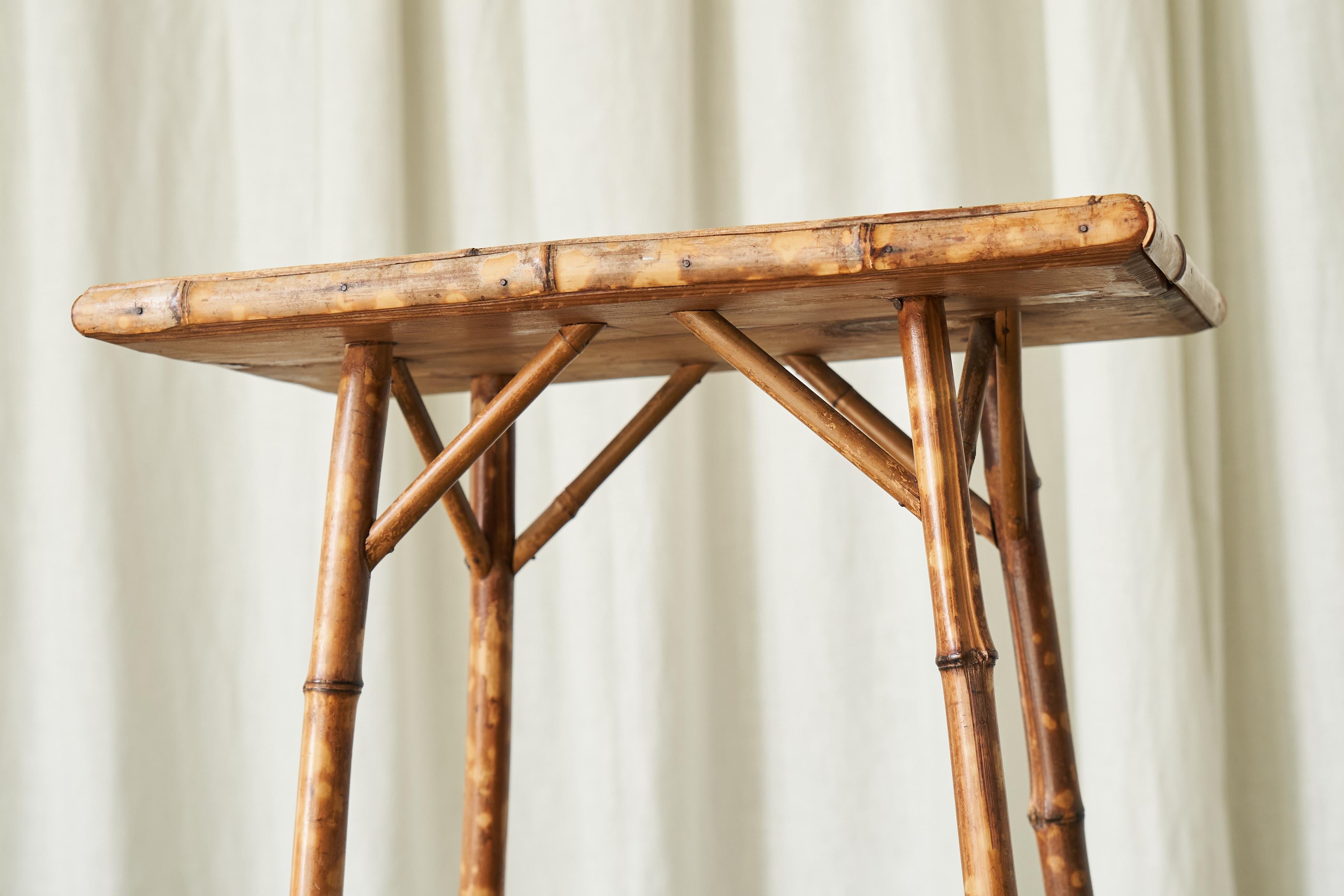 Anglo Japanese Aesthetic Movement Tortoiseshell Bamboo Side Table 19th ...