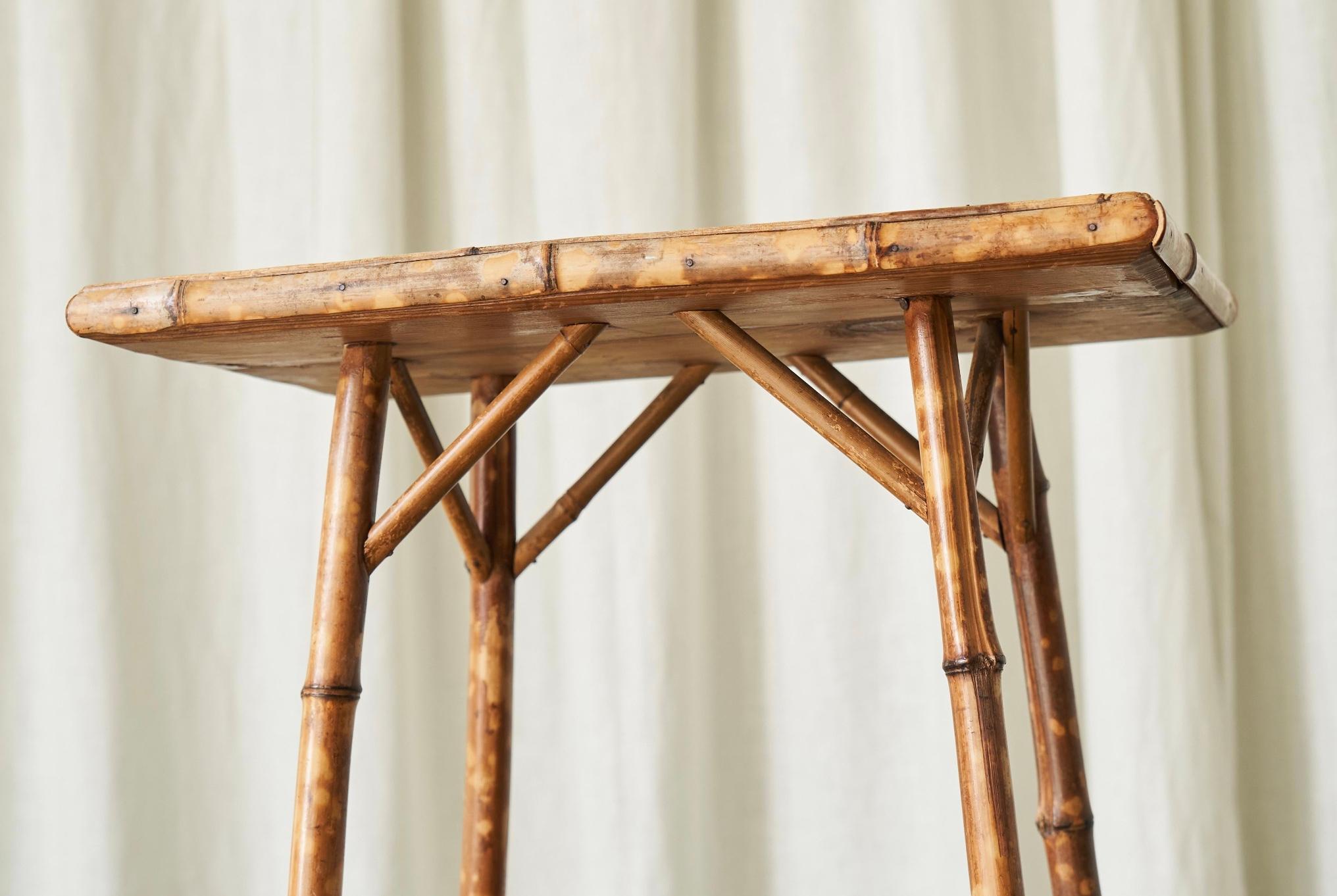 Anglo Japanese Aesthetic Movement Tortoiseshell Bamboo Side Table 19th ...