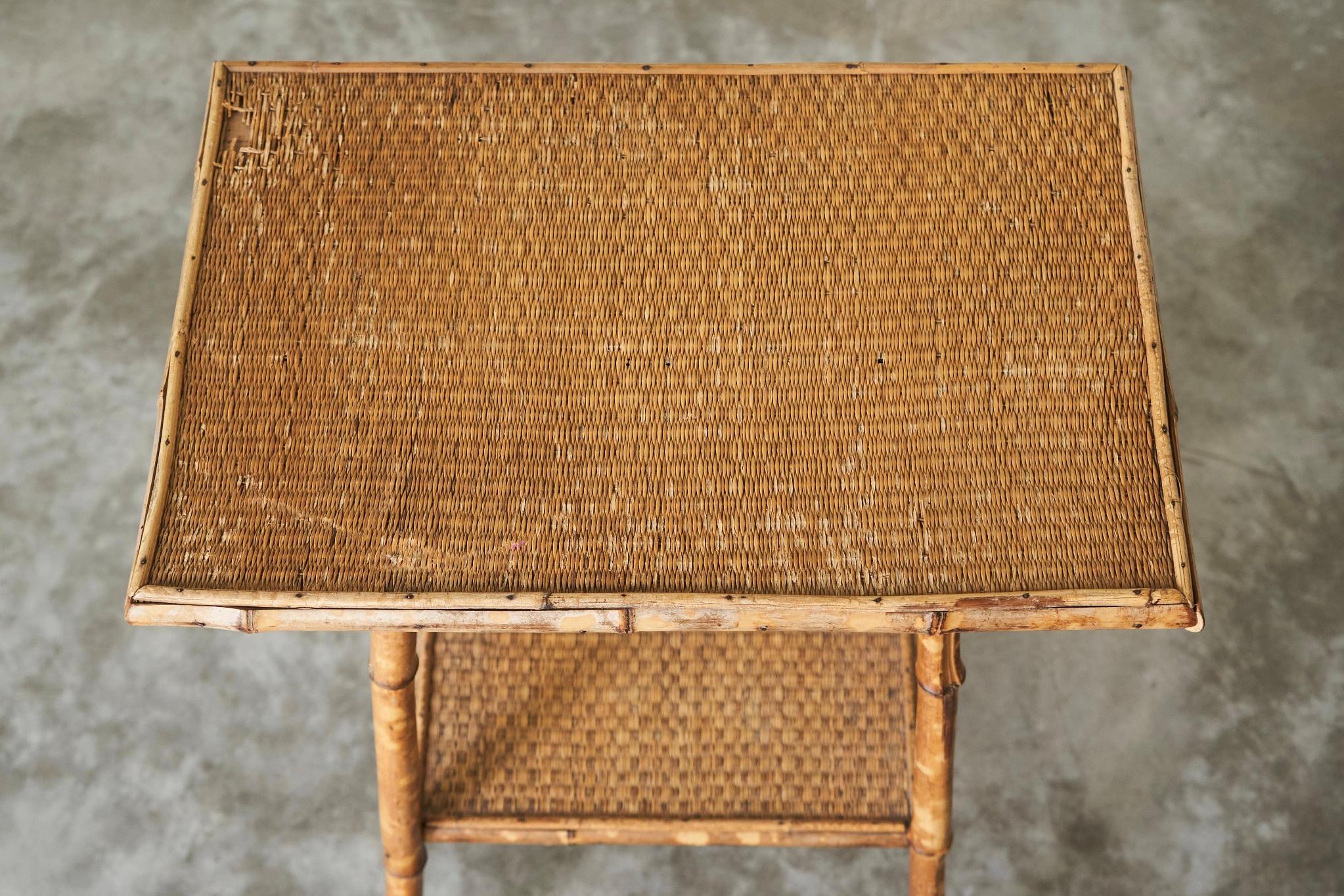 Anglo Japanese Aesthetic Movement Tortoiseshell Bamboo Side Table 19th ...