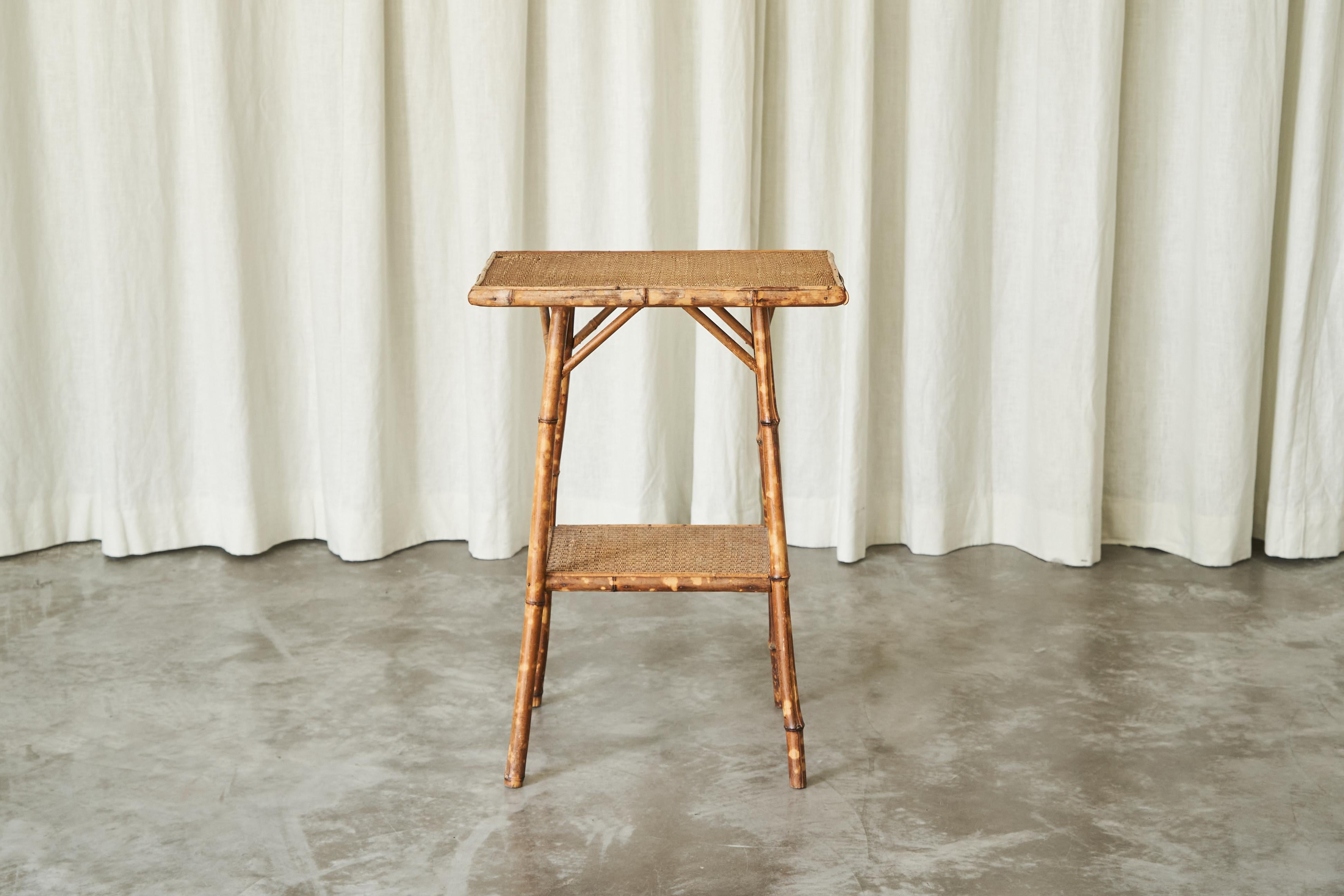 Anglo Japanese Aesthetic Movement Tortoiseshell Bamboo Side Table 19th ...