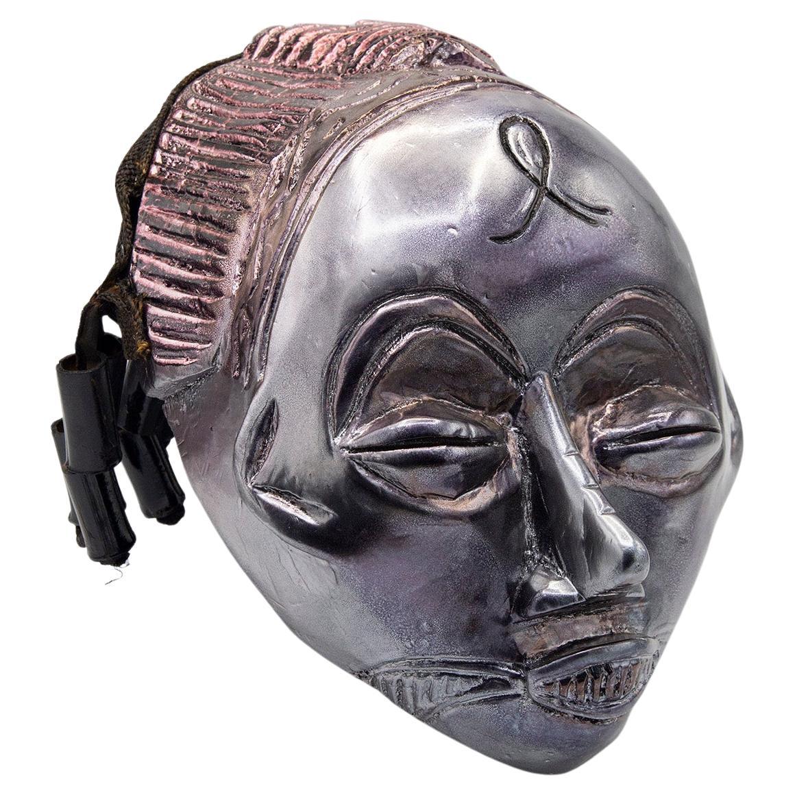 Midcentury Sculpted Wooden Traditional Mask from Timor Island ...