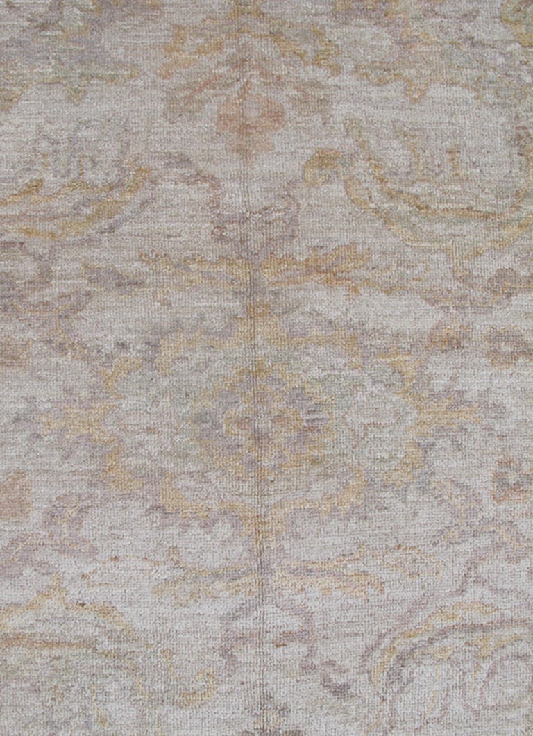 Angora Turkish Oushak Rug in Ivory, Cream, Taupe and Khaki at 1stDibs ...