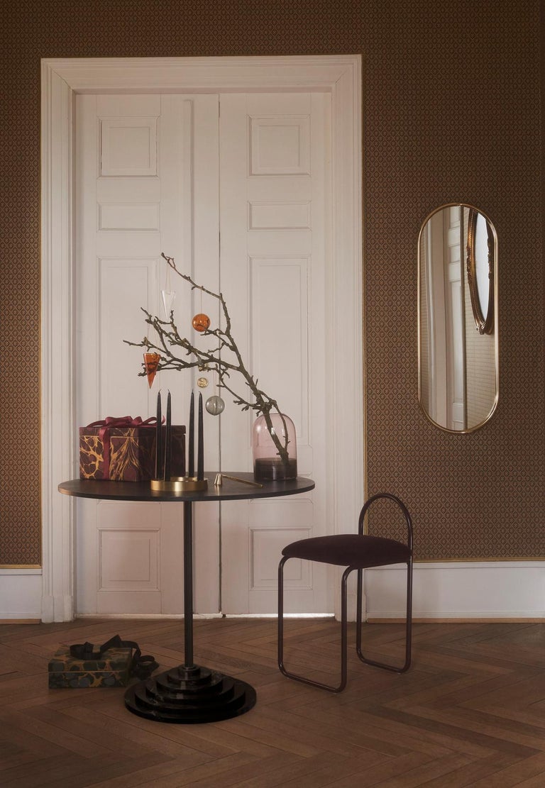 Angui Golden Oval Large Mirror For Sale at 1stDibs