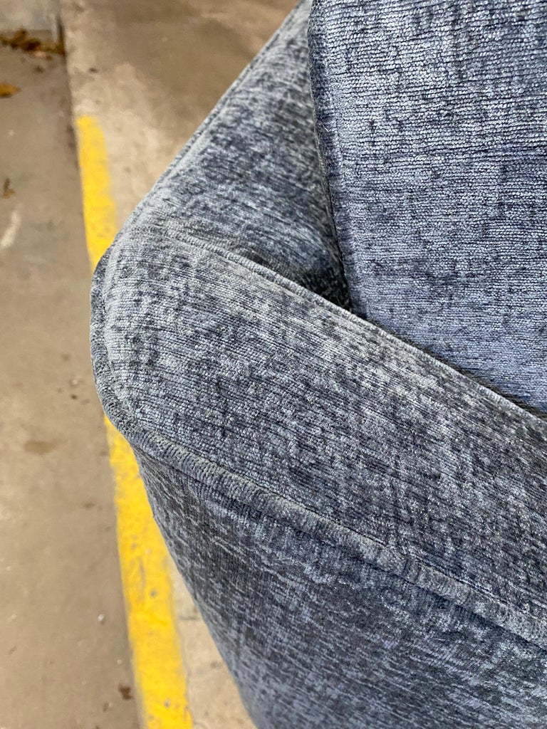 Angular Mid Century Modern Slant Arm Lounge Chair For Sale at 1stDibs