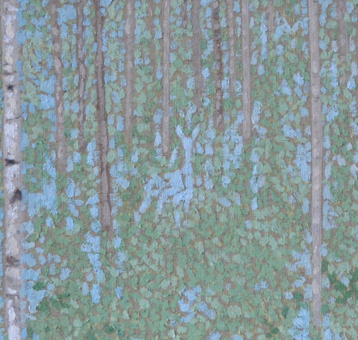 Angus Hamel - Moments in Dance-impressionist landscape woodland gold ...