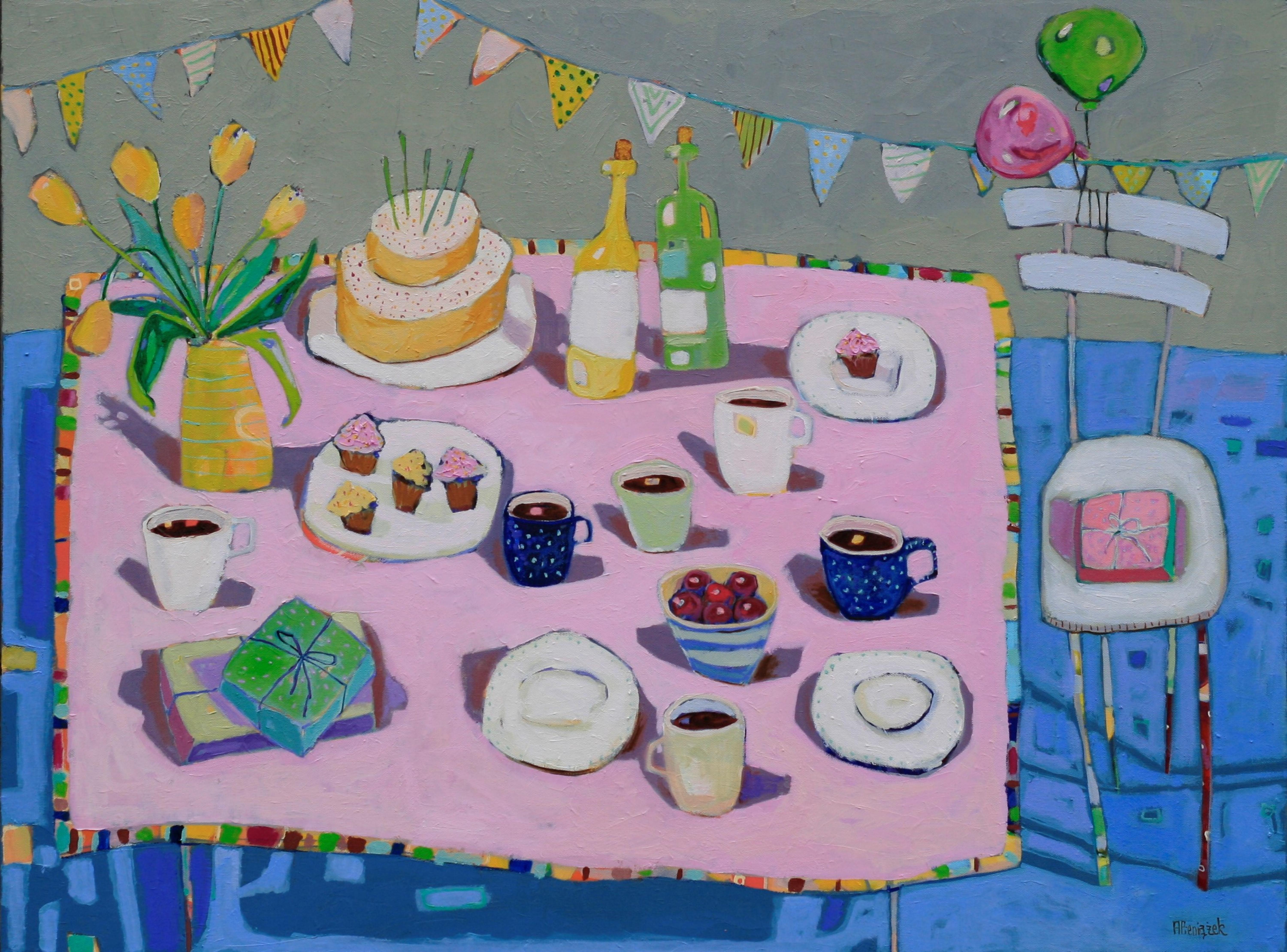 Ania Pieniazek - Happy Birthday - contemporary still-life colorful ...
