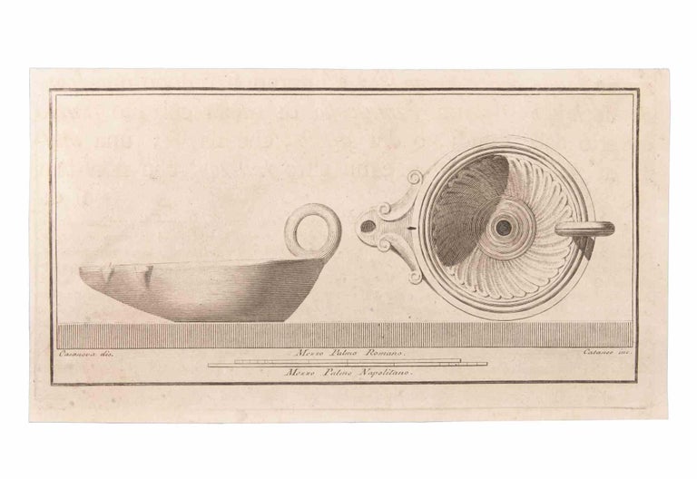 Aniello Cataneo - Oil Light - Etching by Aniello Cataneo - 18th Century ...