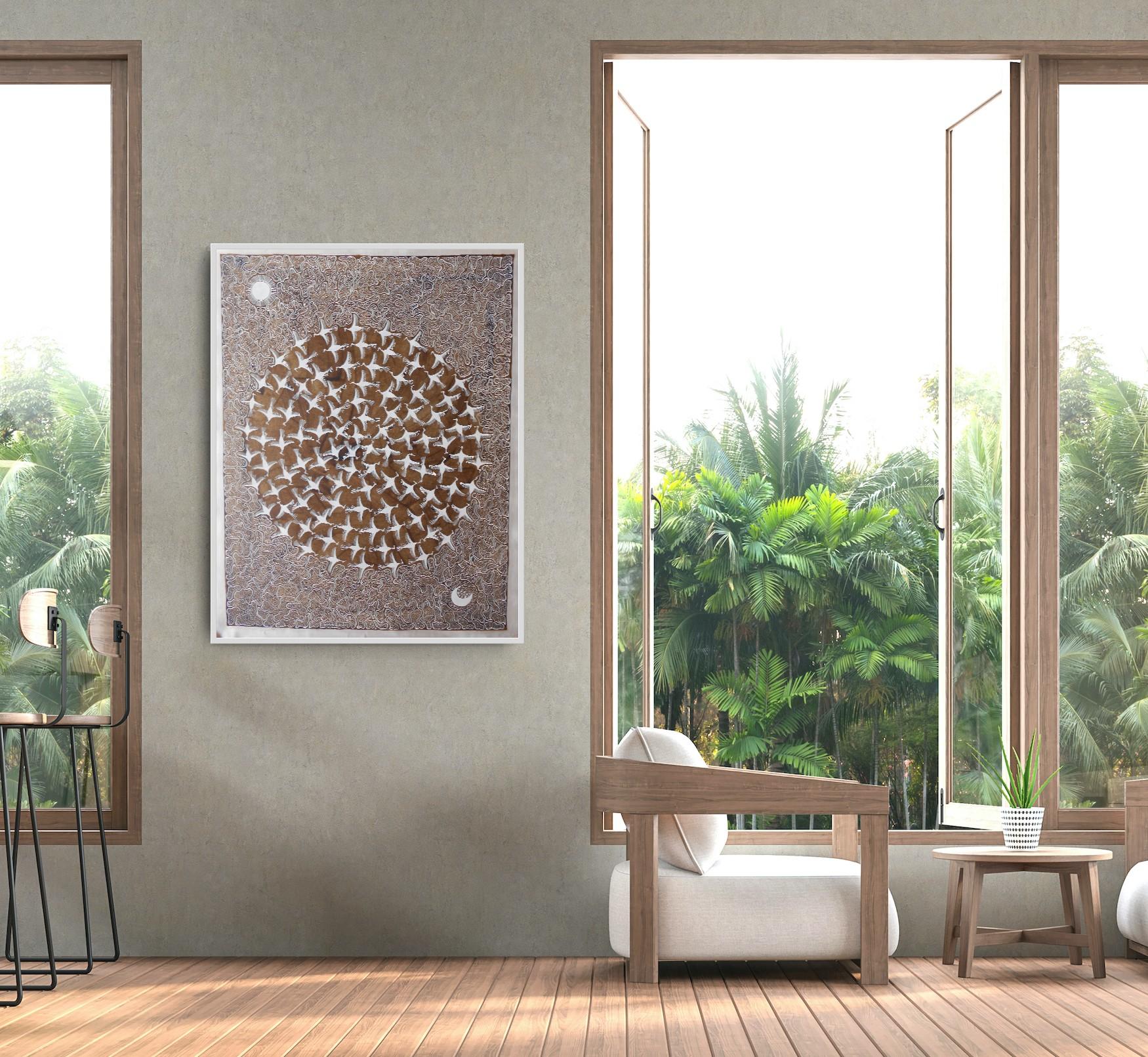 Anil Vangad - Animal Painting on Canvas Cloth Tribal Natural Art Warli ...