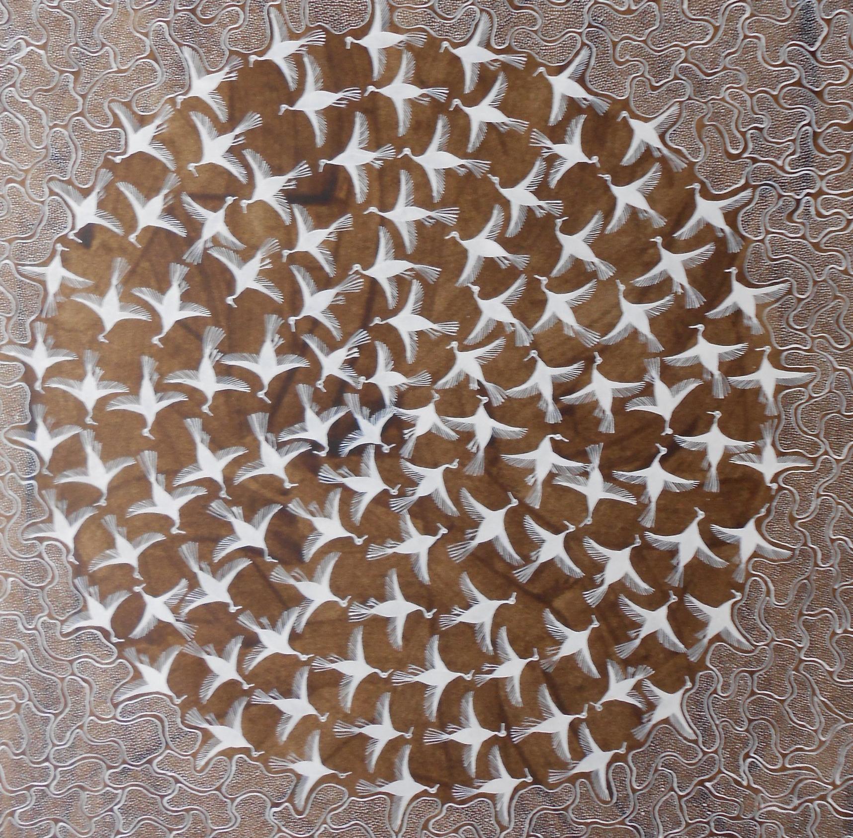 Anil Vangad - Animal Painting on Canvas Cloth Tribal Natural Art Warli ...