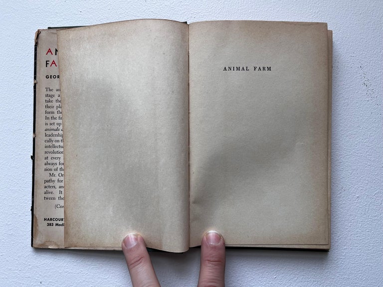 Animal Farm, George Orwell, first us edition, 1946, hardcover For Sale ...