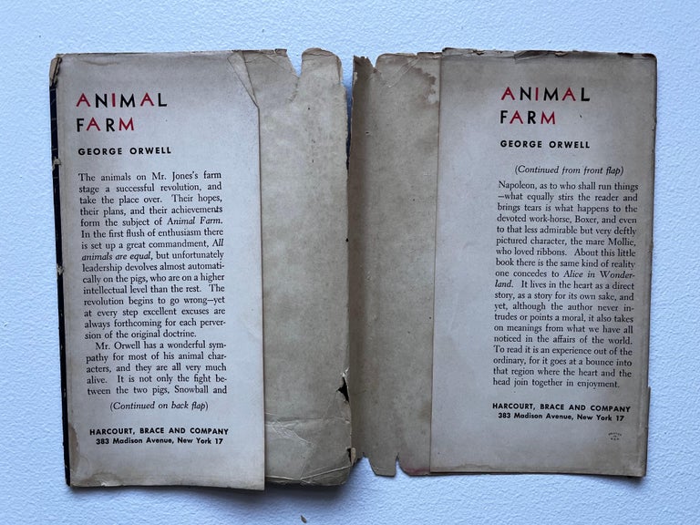 Animal Farm, George Orwell, first us edition, 1946, hardcover For Sale ...
