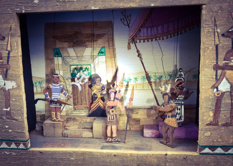 Automaton, Hand Cranked Miniature Signed Stage Model, Opera Aida, Hand ...