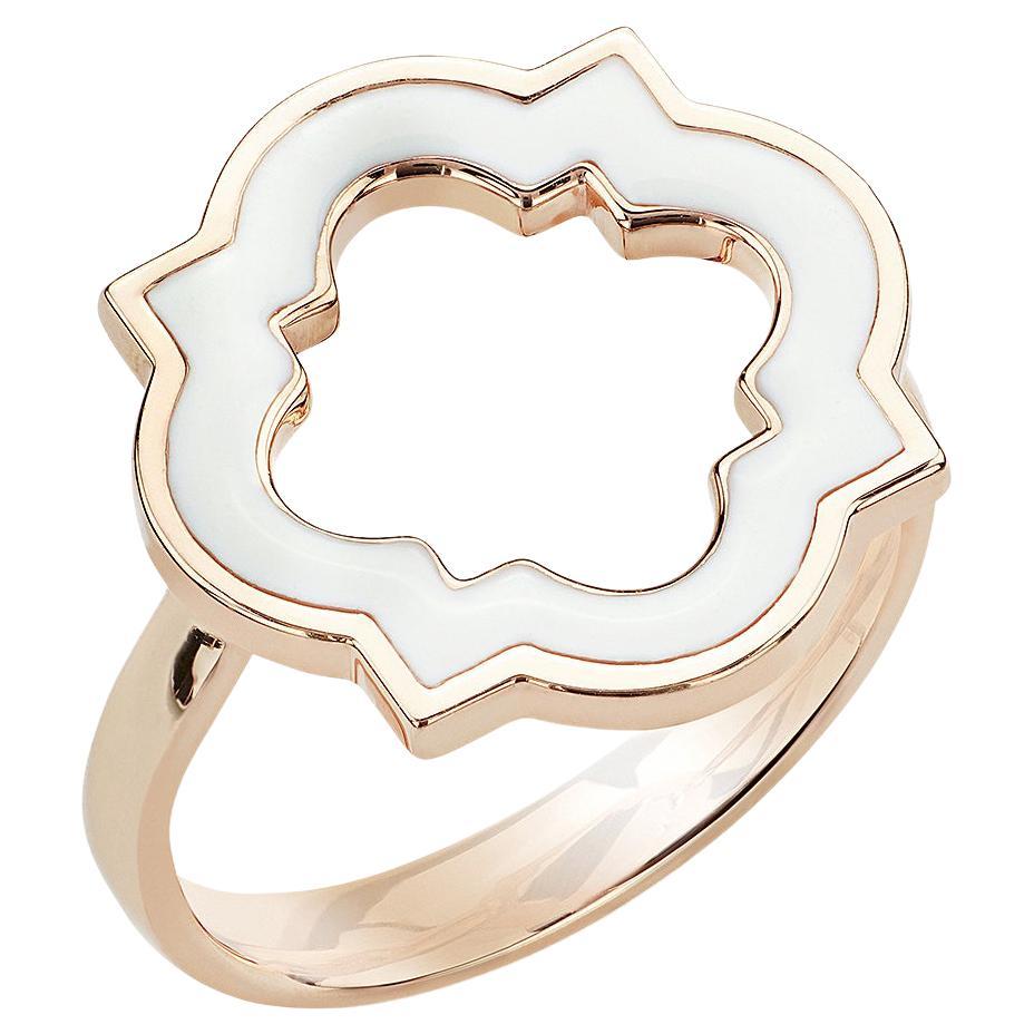 18 Carat, Rose Gold and Black Enamel, Anime Ring, Leonori Jewels For ...