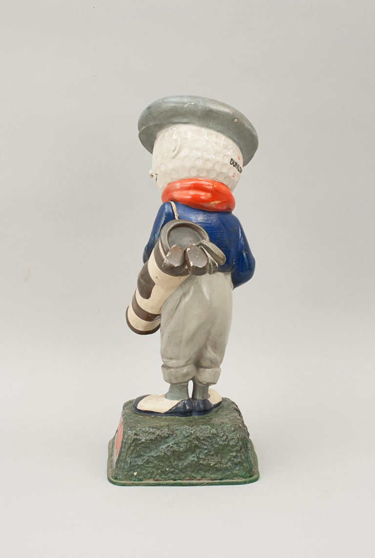 Antique Advertising Dunlop Man, Golf Figure, Point of Sale Advertising ...