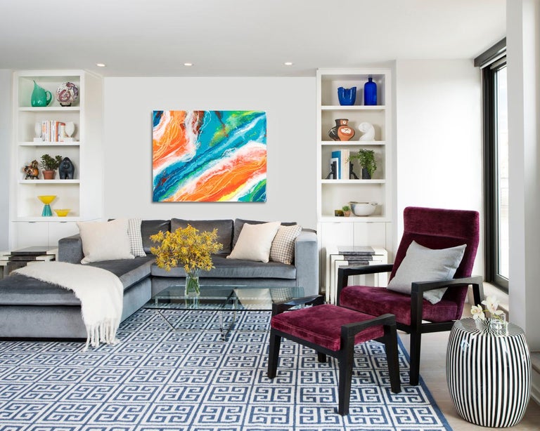 Anja Becker - Flow 1 by Anja Becker - Abstract contemporary painting ...