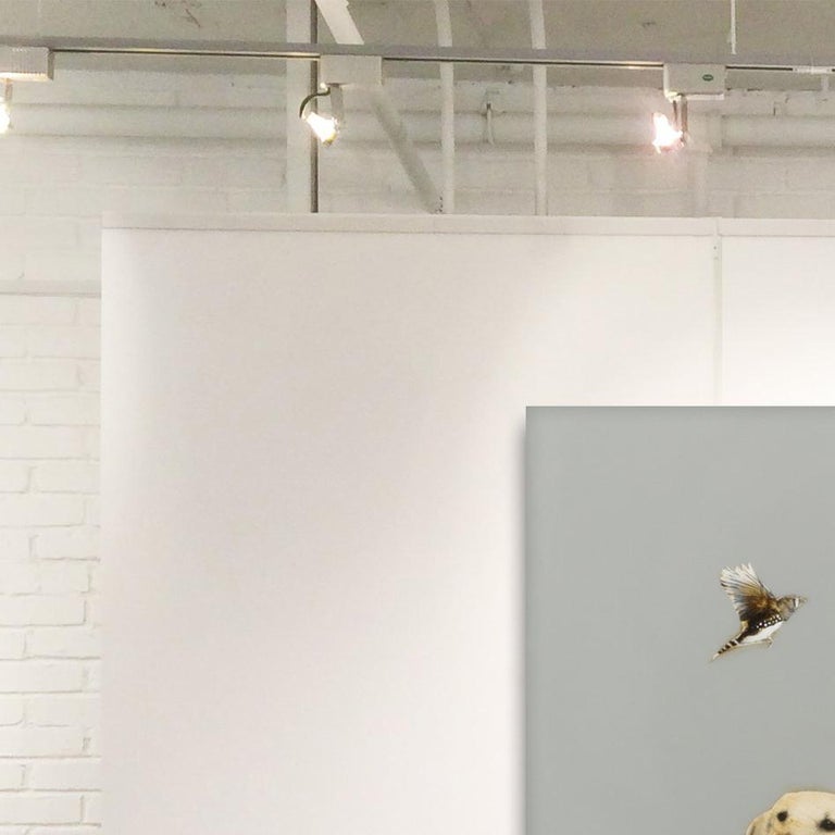 Anke Schofield - Dog With House And Birds at 1stDibs