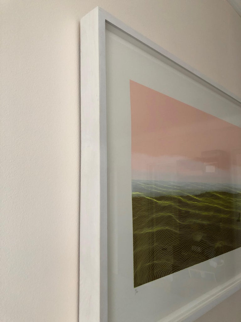 Ann Aspinwall - Brume, contemporary pink and green pastel-colored ...