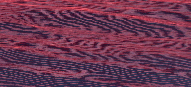 Ann Aspinwall - Flare, red and blue abstract limited edition linocut ...