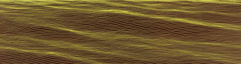 Ann Aspinwall - Ray (Citrine), contemporary abstract linocut with hand ...