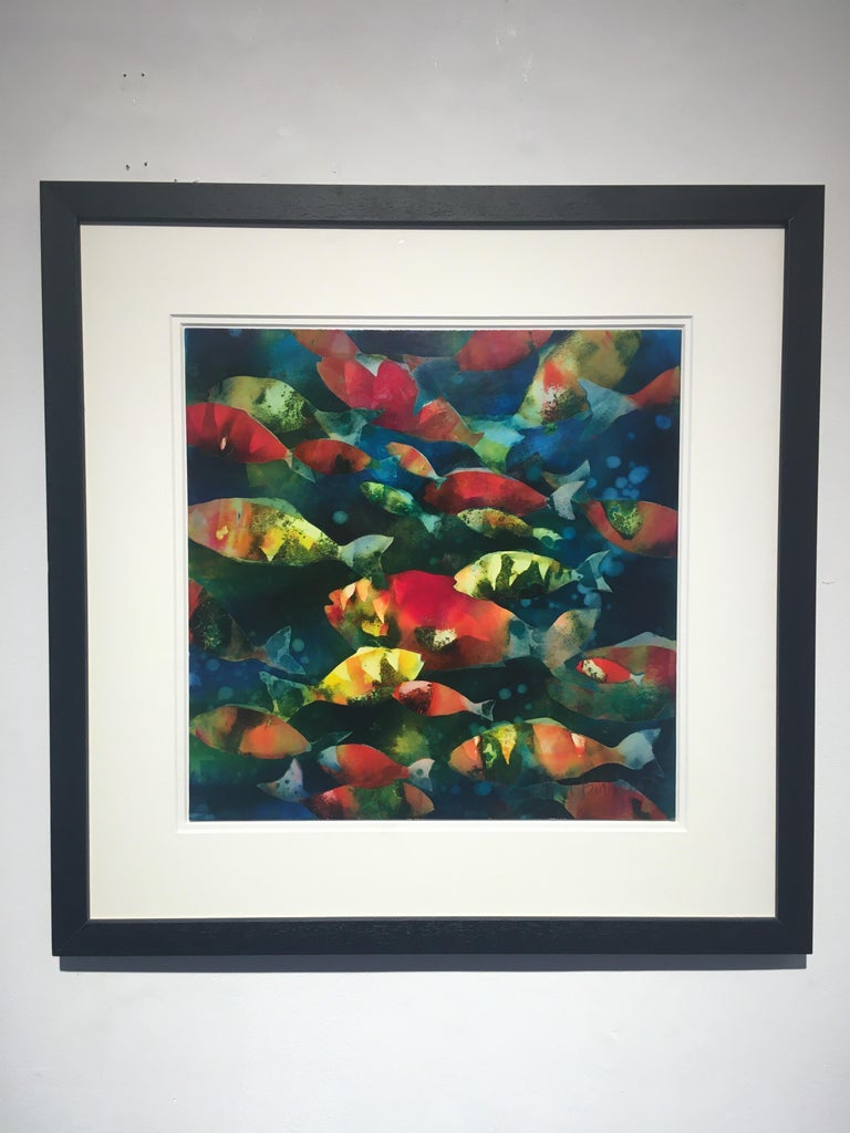 Ann Bridges - Plenty more fish in the sea - colourful original ...