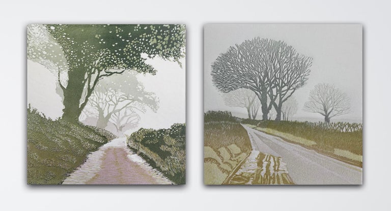 Ann Burnham - After the Rain and Trees in the Mist For Sale at 1stDibs